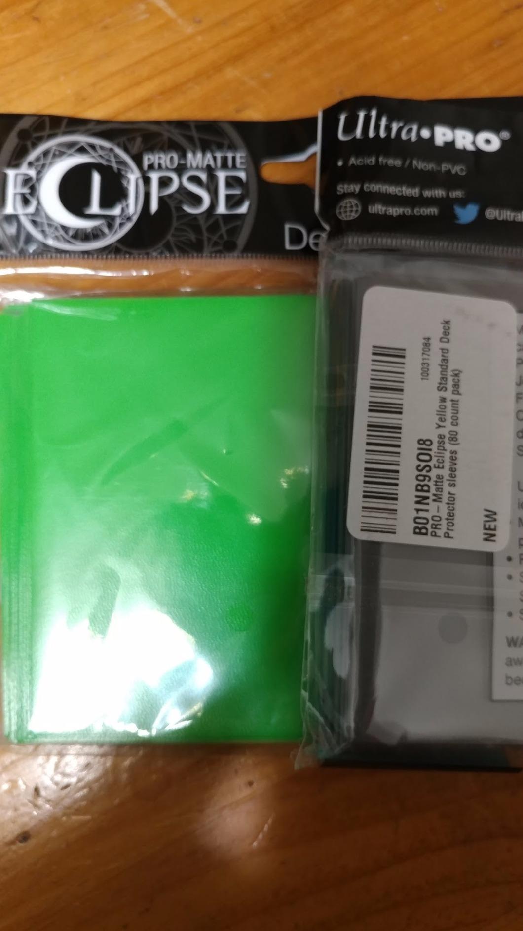 Amazon.com: Ultra Pro Pro-Matte Eclipse Standard Yellow (80 Sleeves ...