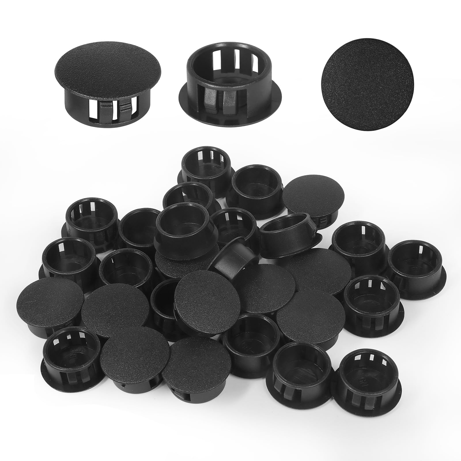 Amazon.com: Masendelk 30pcs Plastic Hole Plugs, Snap in Locking Hole ...