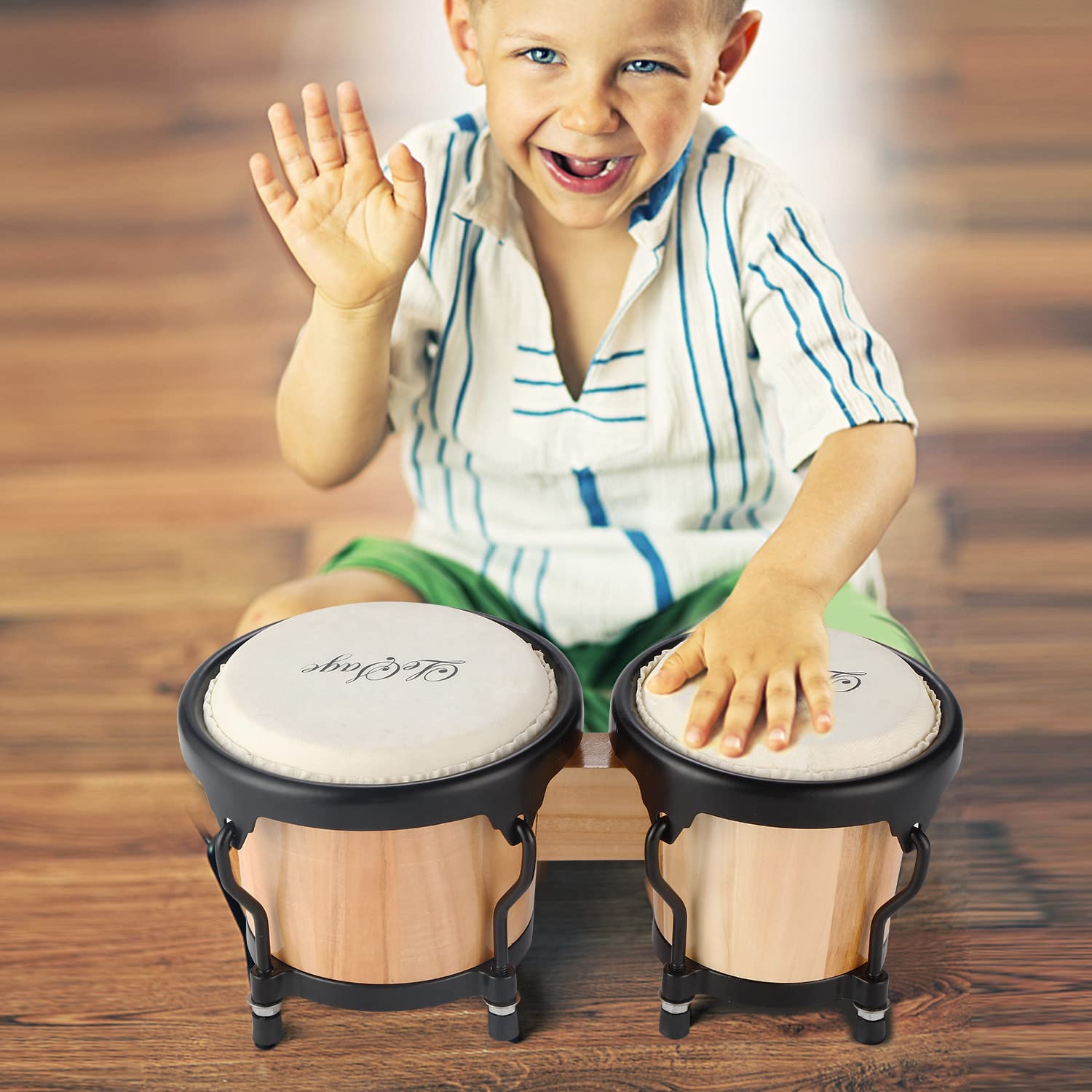 LeSage Bongos Drum for Adults Kids Beginner Bongos Starter 4 in and 5 ...