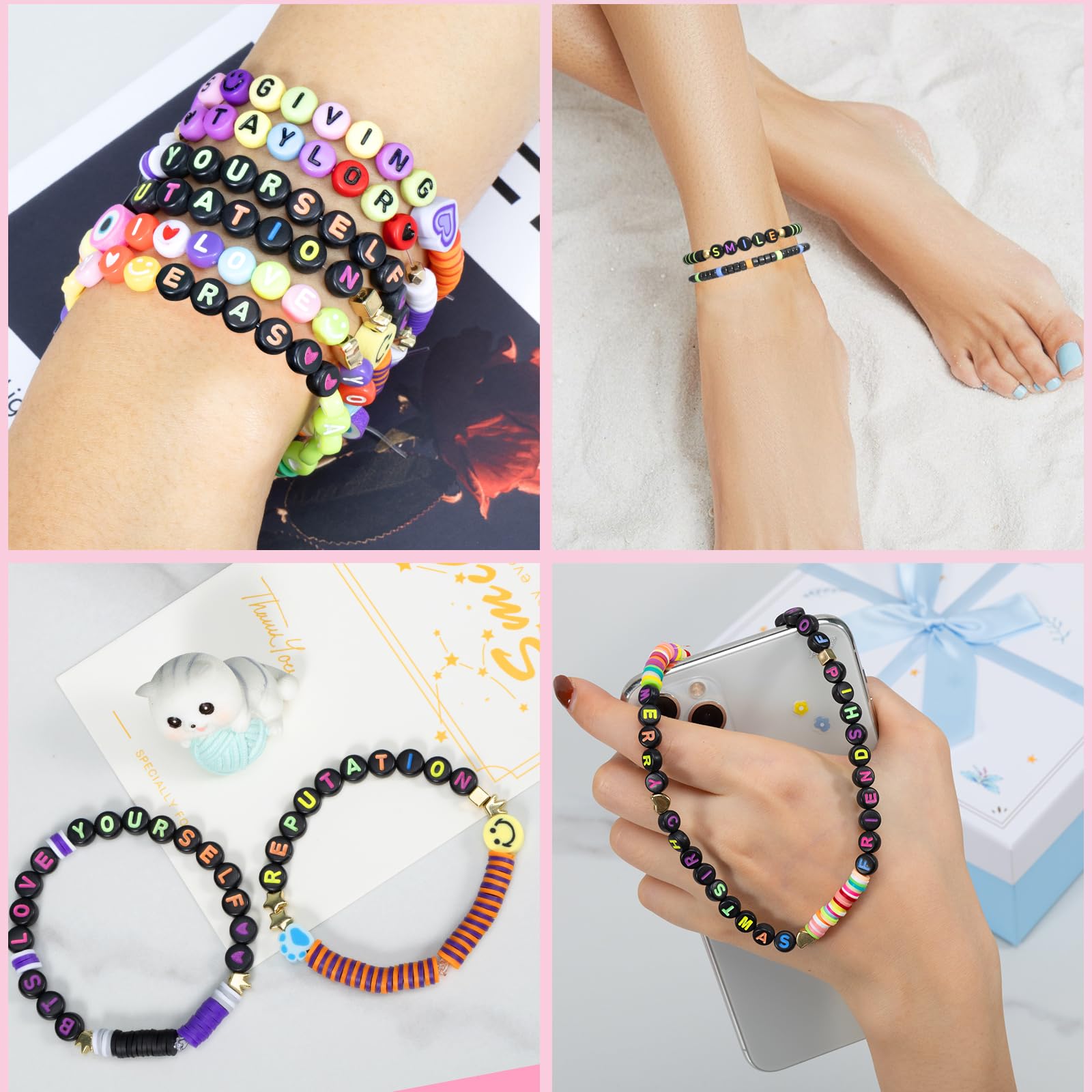 Snapklik.com : ARTDOT 800 Pieces Assortment Letter Beads For Friendship ...