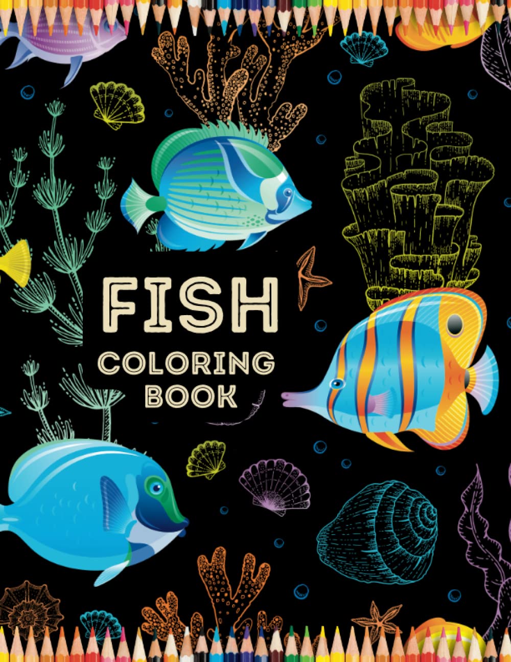 Fish Coloring Book For Kids And Adults Deep Sea Fish Unique Ocean Fresh ...