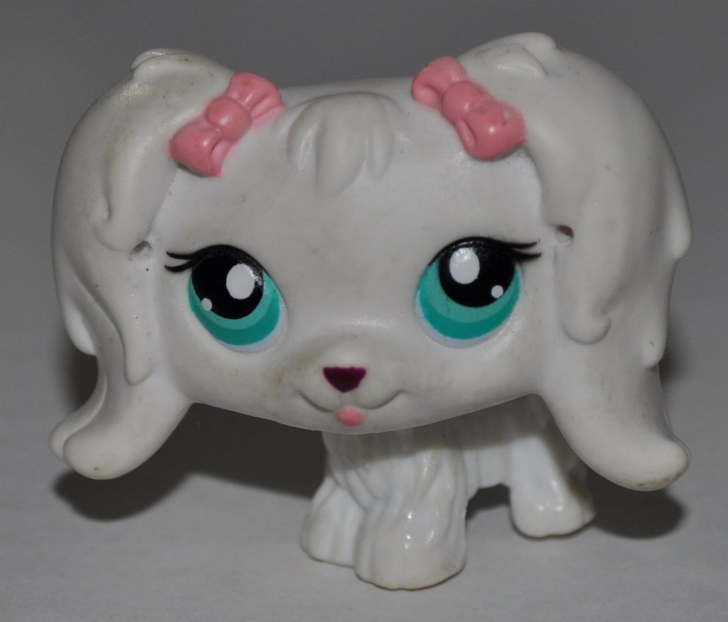 Amazon.com: Maltese #65 (White, Pink Bows, Blue Eyes) - Littlest Pet ...
