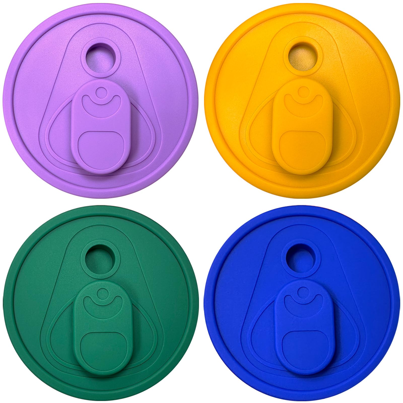 Amazon.com: 4 Pack Silicone Cup Lids for 16 oz Glass Cups, Spill Proof ...