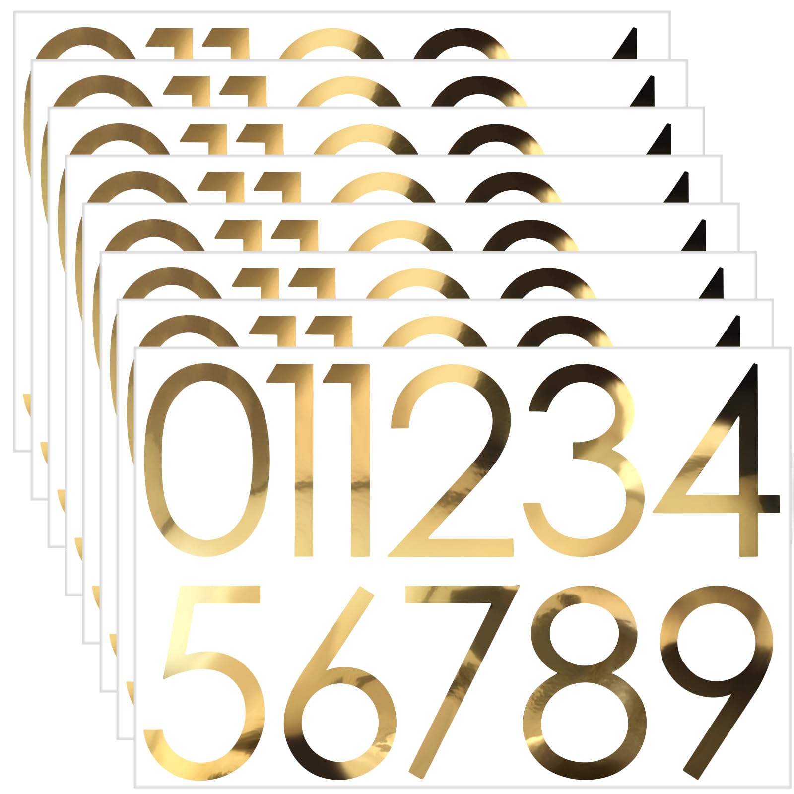 Amazon.com: Zonon 88 Pcs 8 Sheets Large Number Stickers 3 Inch Mailbox ...