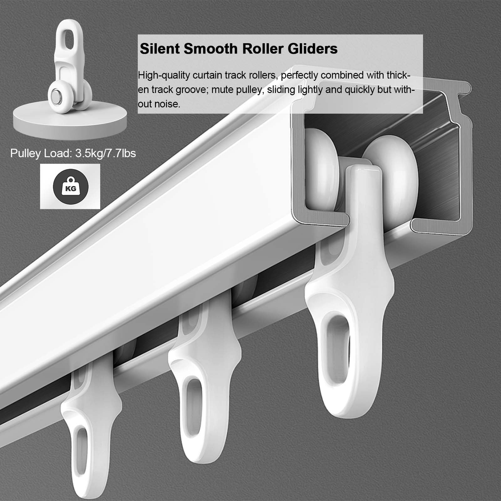 Curtain Tracks And Fittings Fineline Aluminium Curtain Track Straight