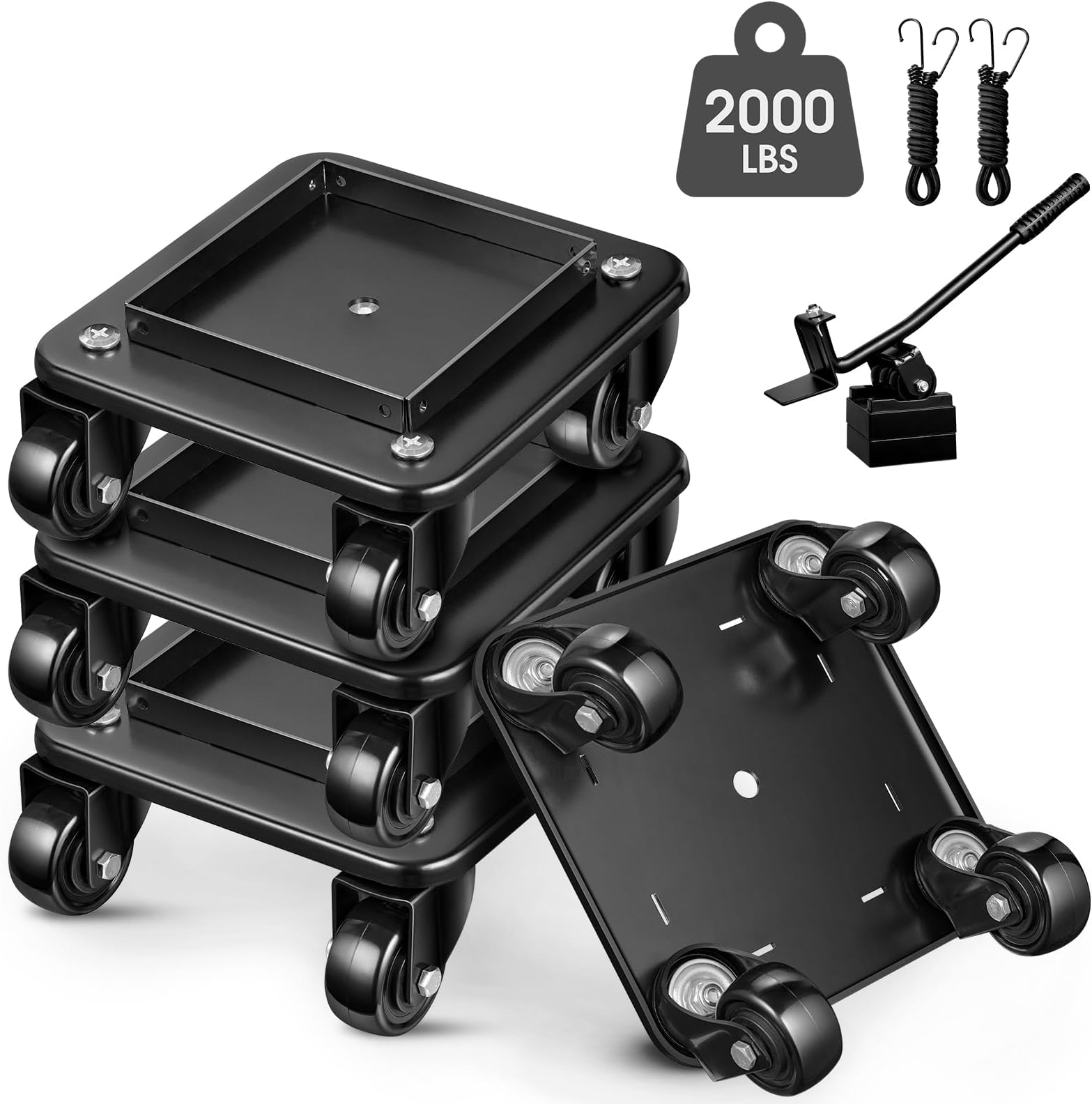 Amazon.com: GUOXIAOYIMO Heavy Duty Furniture Dolly with Baffle, 3307lbs ...