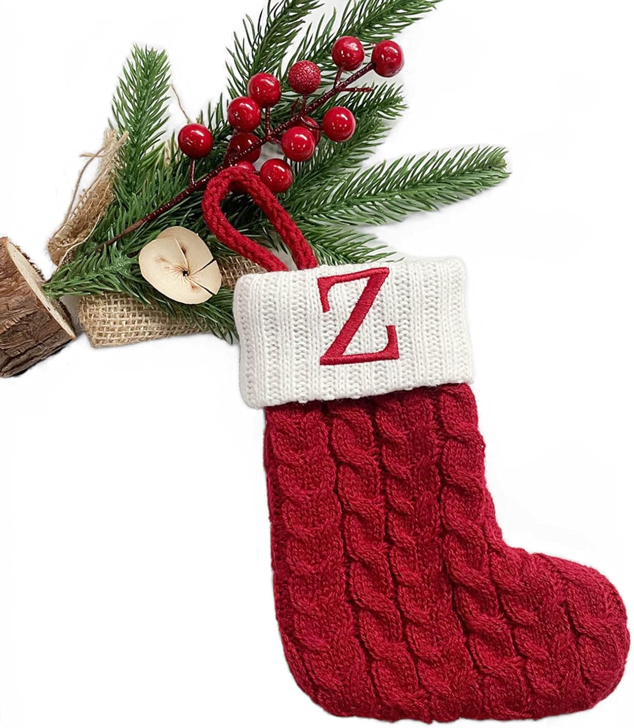 Amazon.com: QINMAO Mini Stockings with Initials,Christmas Stocking with ...