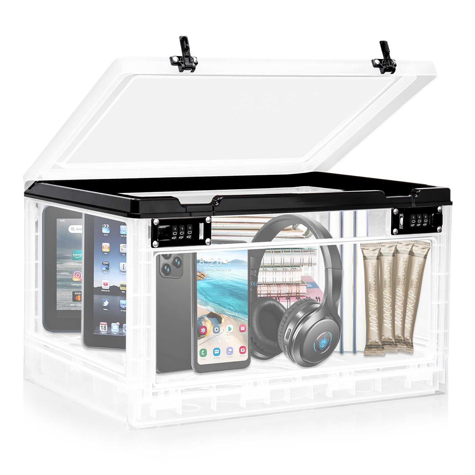 Amazon.com: Lalifebuss Large Lock Box for Personal Items, Combination ...