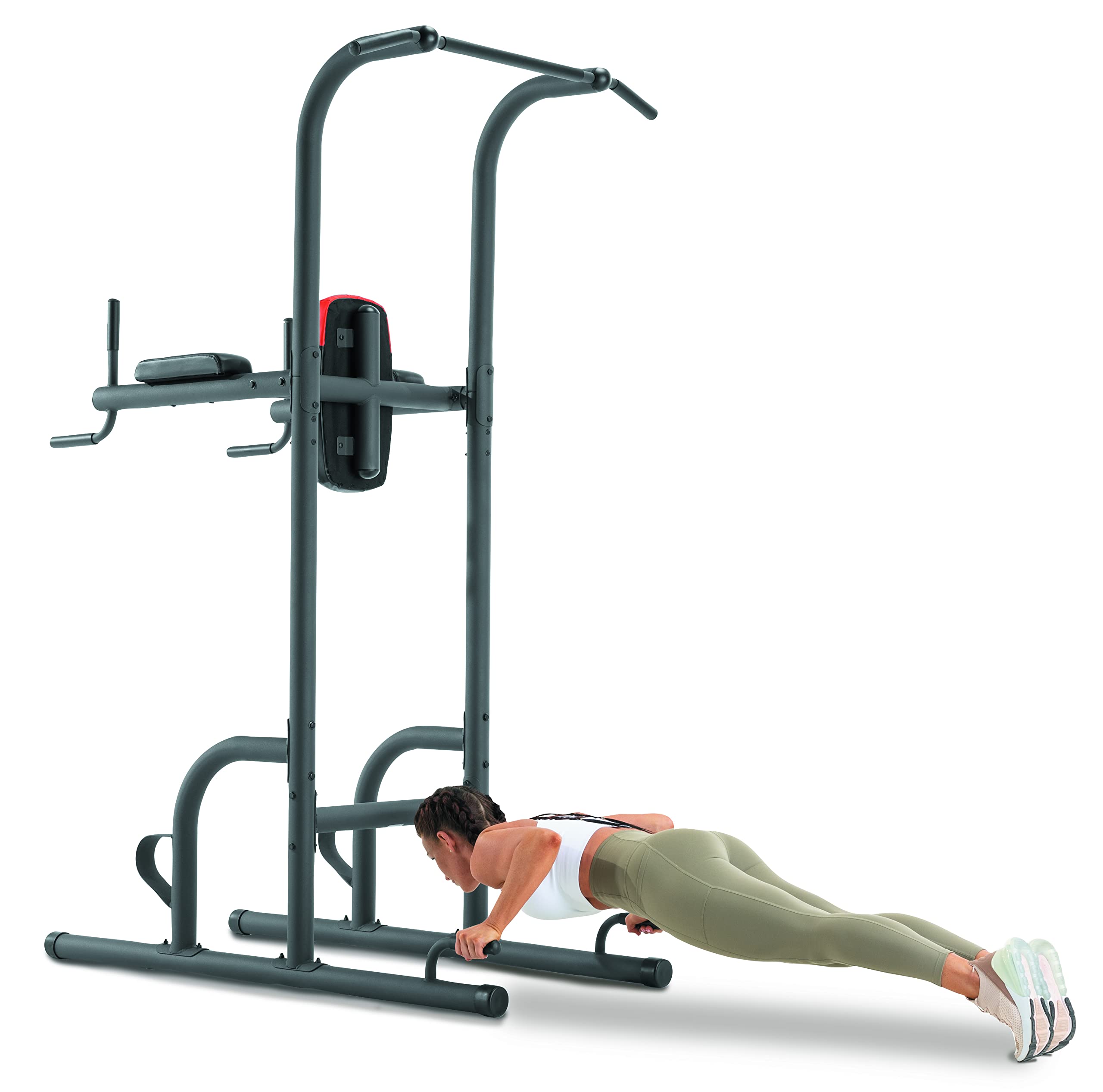 Weider Power Tower with 4 Workout Stations and 300 Lb. User Capacity ...