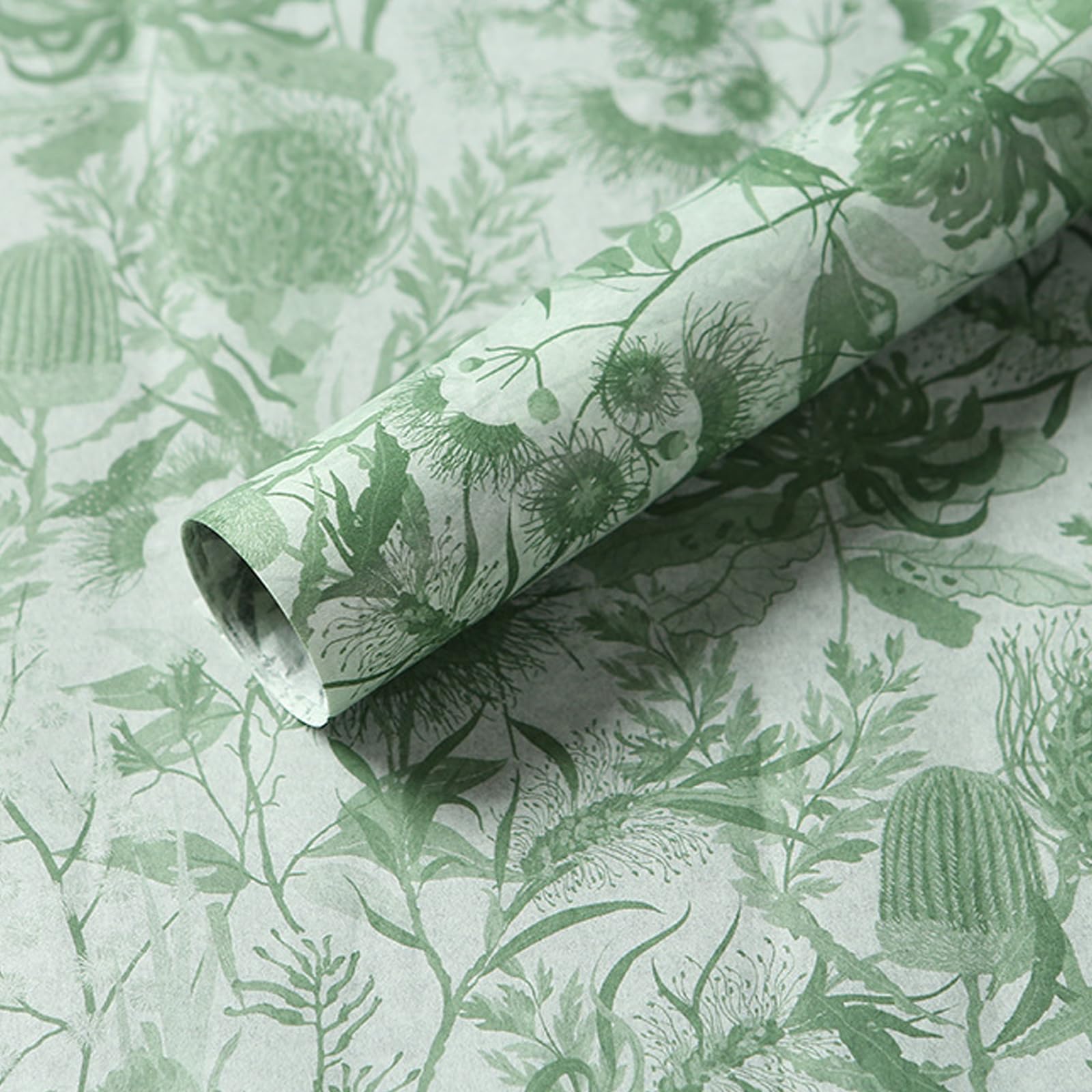 50 Pcs Floral Tissue Paper for Gift Wrapping 35 * 50cm, Tissue Paper ...