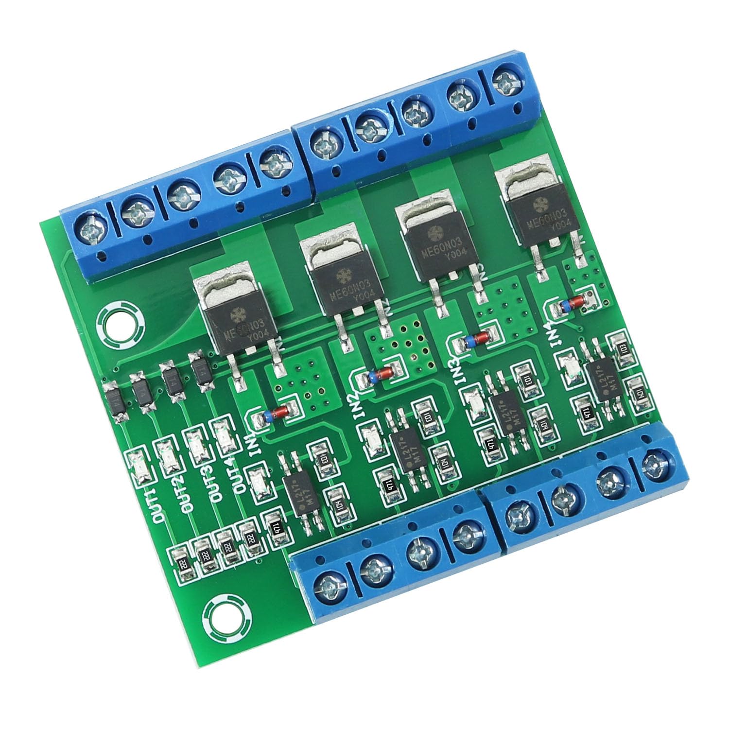 SJZBIN Blue Trigger Switch 4 Channel Drive Module PLC Amplifier Circuit ...