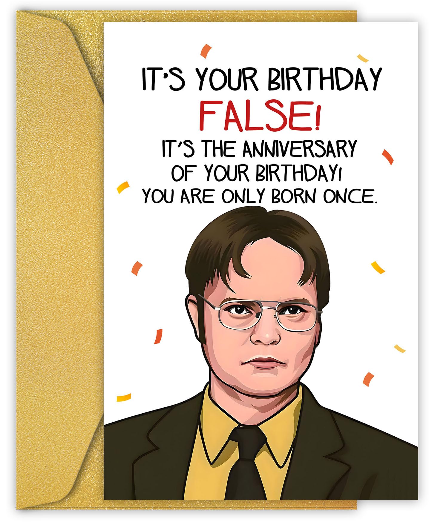 Amazon.com : PIUST The Office Birthday Cards, Dwight Schrute Birthday ...