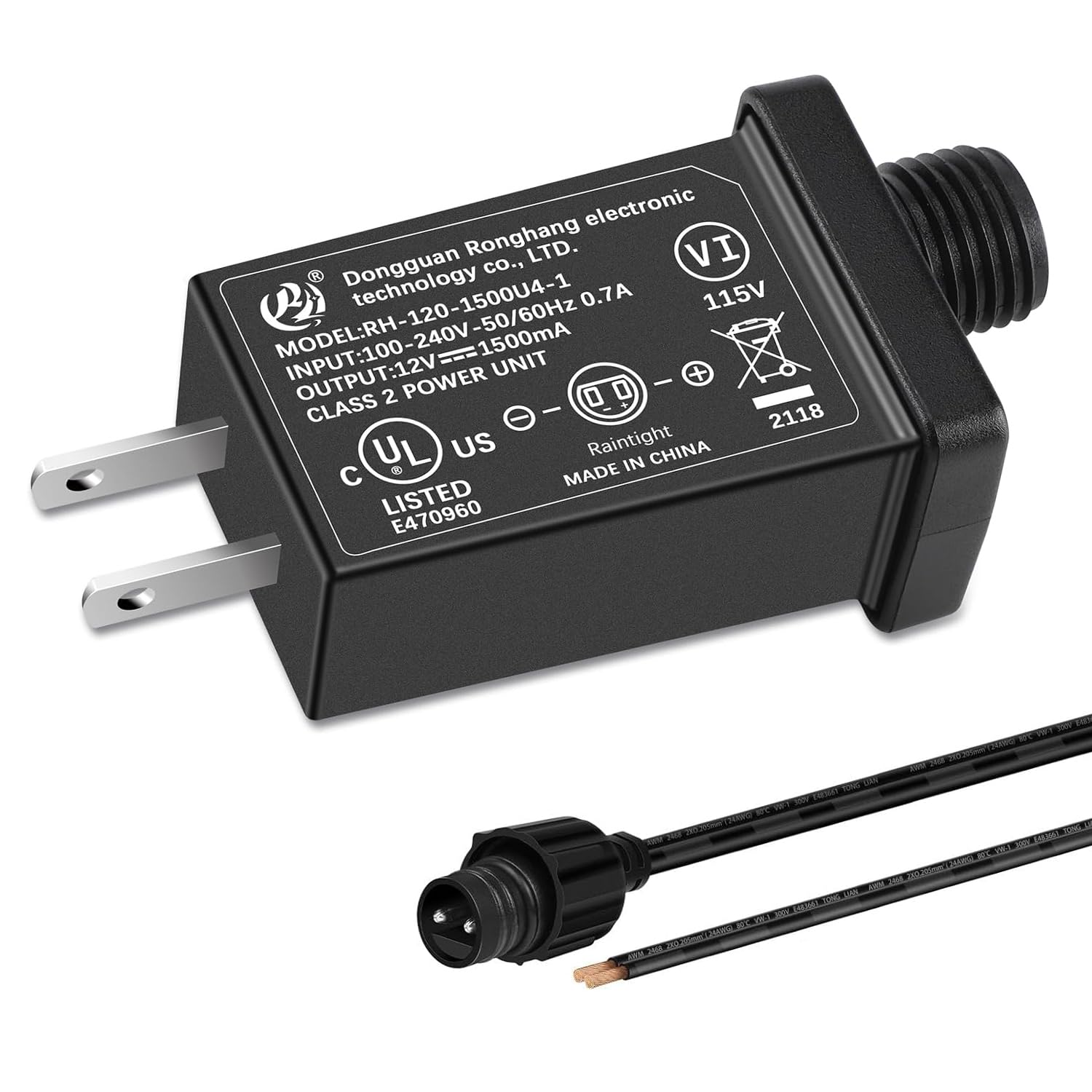 Amazon.com: Replacement Yard Inflatable Adapter,UL Listed 12V 1.5A IP44 ...