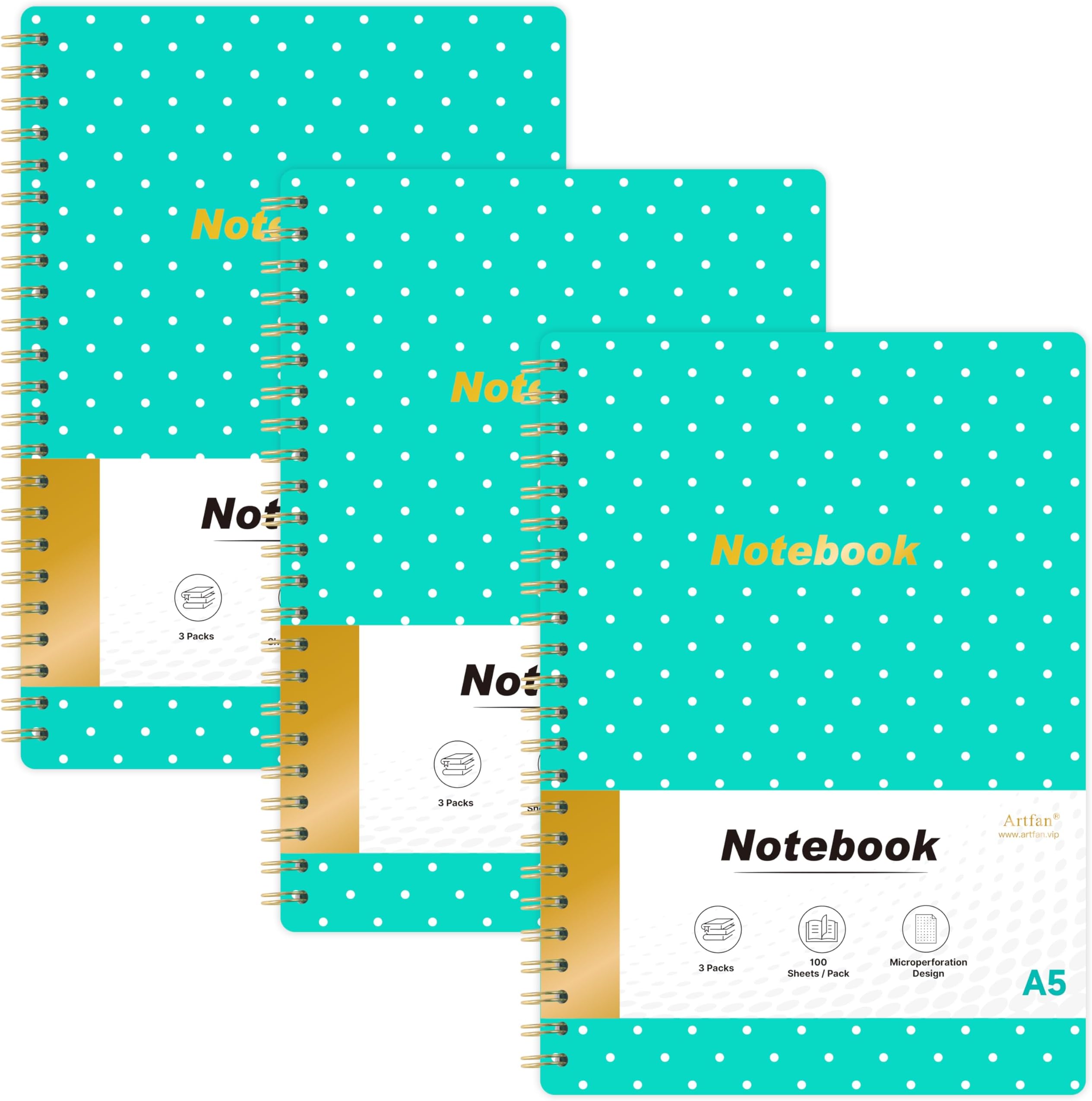 Oxford A5 Card Cover Wirebound Notebook, Ruled with Margin and ...