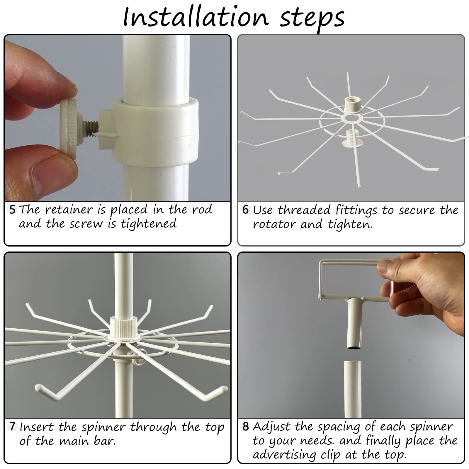Snapklik.com : YEOOE Upgraded Retail Display Stand 7 Tier Spinning ...