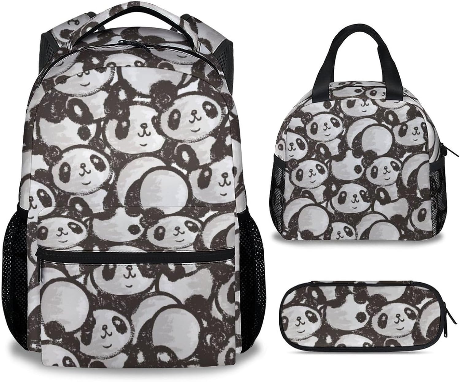 Amazon.com | COOPASIA Panda Backpack with Lunch Box And Pencil Case, 16 ...
