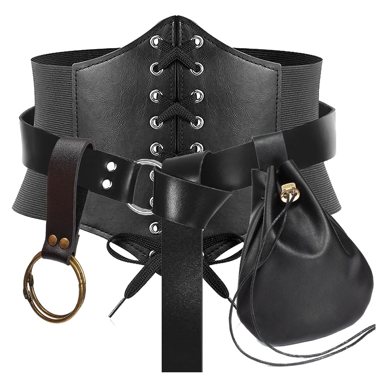 Amazon.com | Womens Corset Belt Belt Pouch Waist Bag Fanny Pack Coin ...