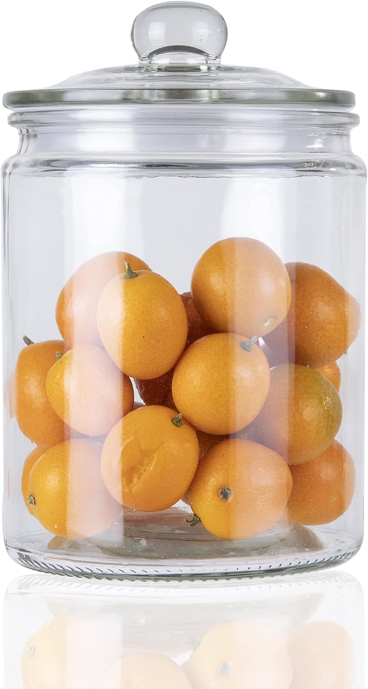 Utopia Biscotti Jar Large 3.8ltr | Food Storage Jar, Glass Jar, Push ...