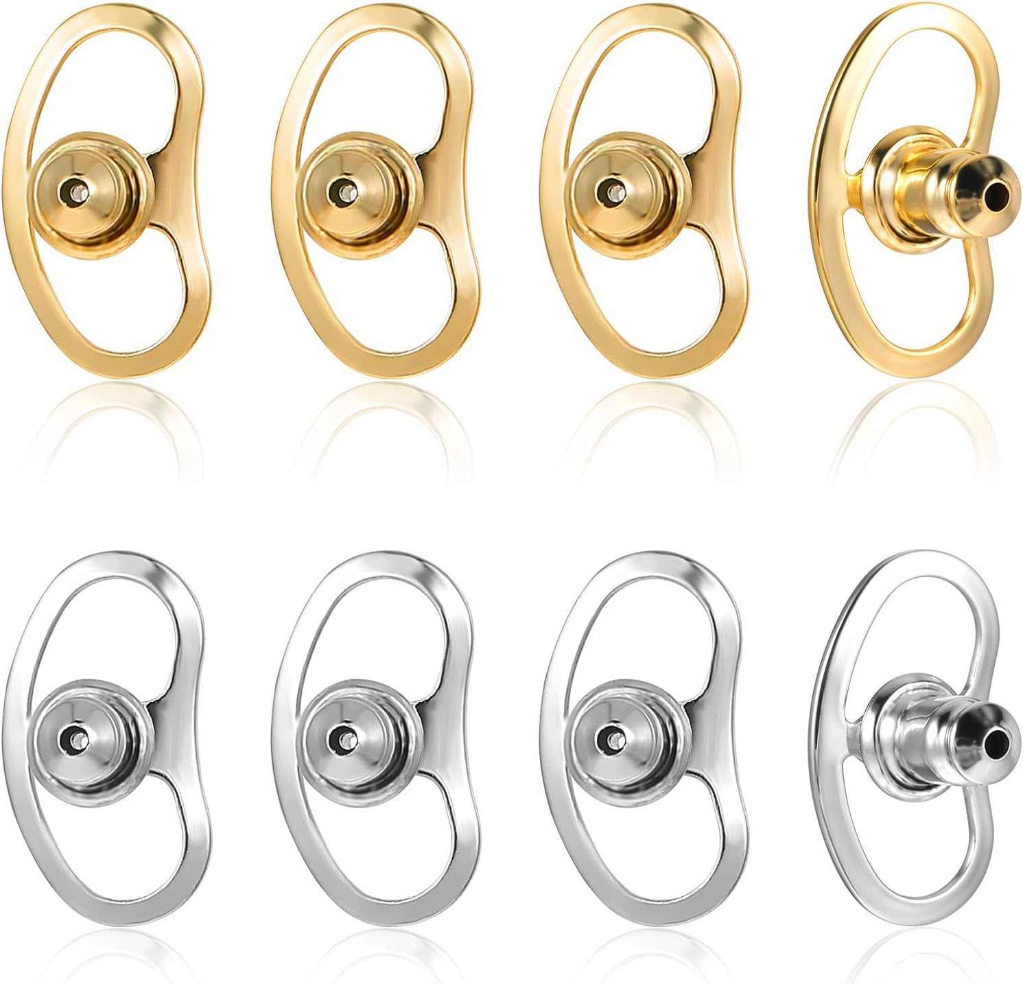 Amazon.com: Earring Lifters Backs, Mabor 8 Pcs Earring Backs for Droopy ...