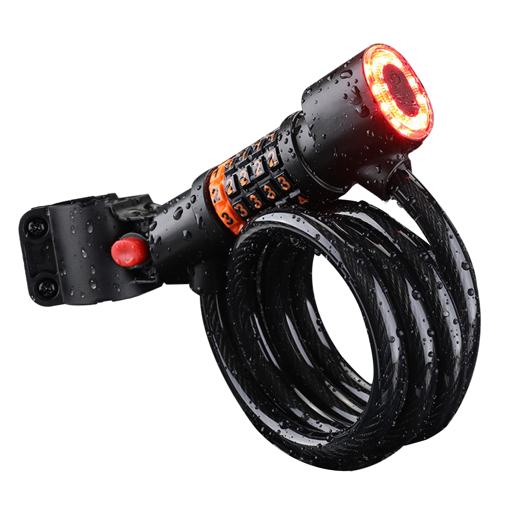 Amazon.com: YANRI Bike Lock Cable with Combination Bicycle Lock with ...