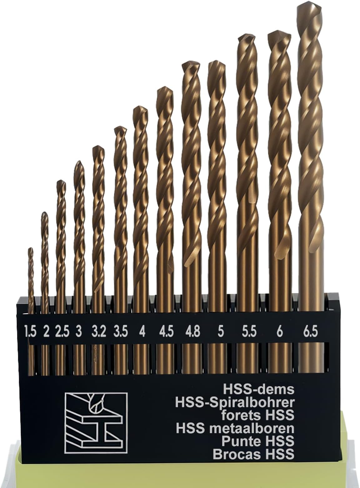 STROTON Cobalt Drill Bit Set (1/16-1/4 Inch, 13PCS), M35 High Speed ...