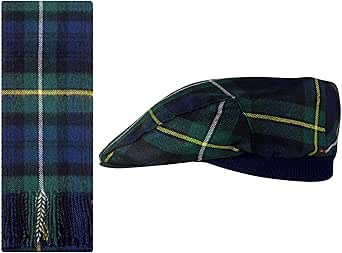 Lambswool Flat Cap and Scarf Matching Gift Set Campbell Of Argyle ...