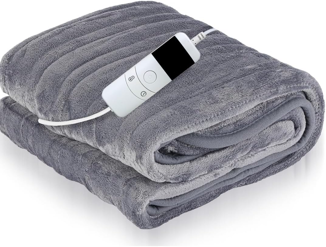 Marco Paul Electric Throw Blanket,Heated Throw Blanket large fleece ...