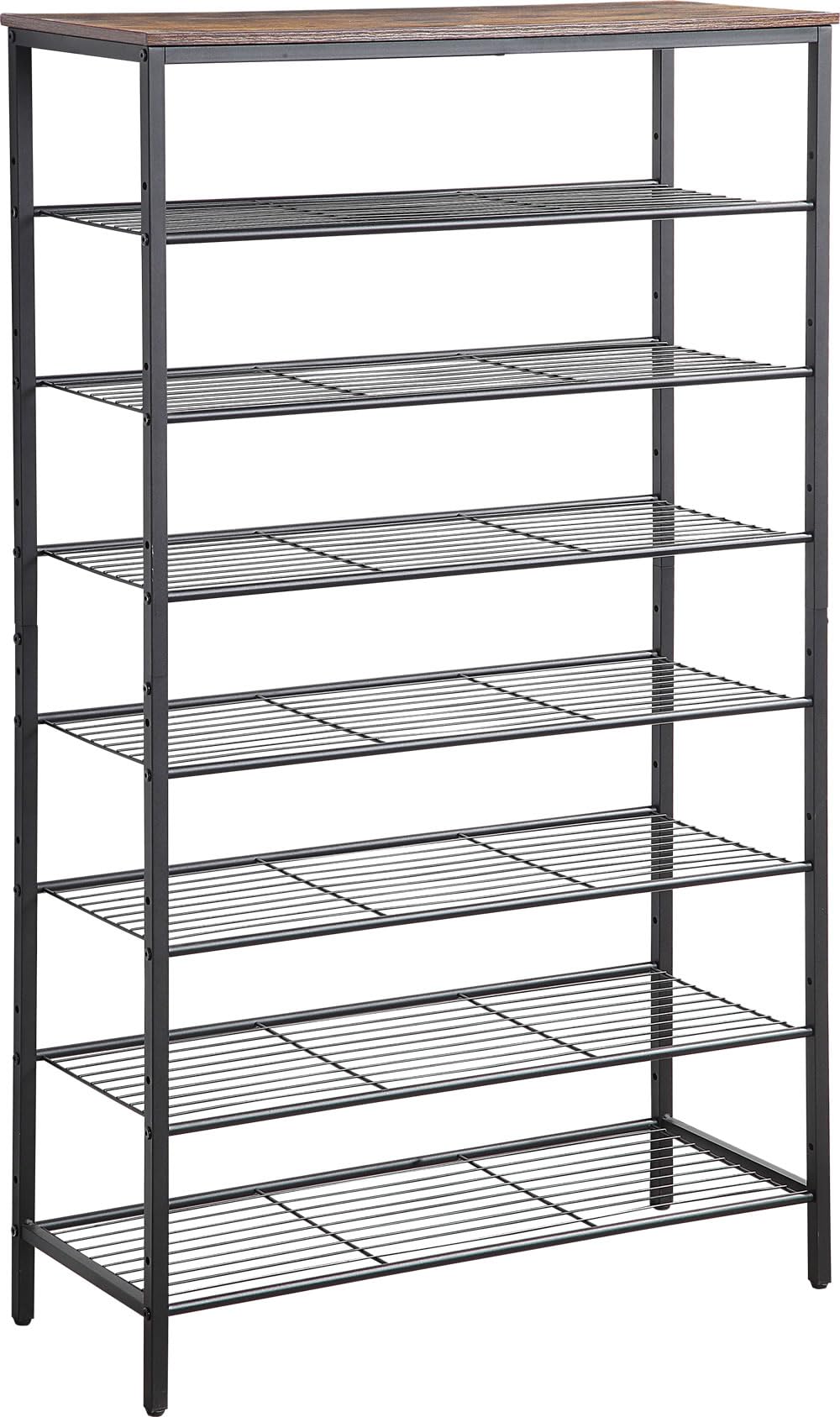 Amazon.com: HQXING 8-Tier Shoe Rack Organizer, Metal Mesh Shoe Storage ...