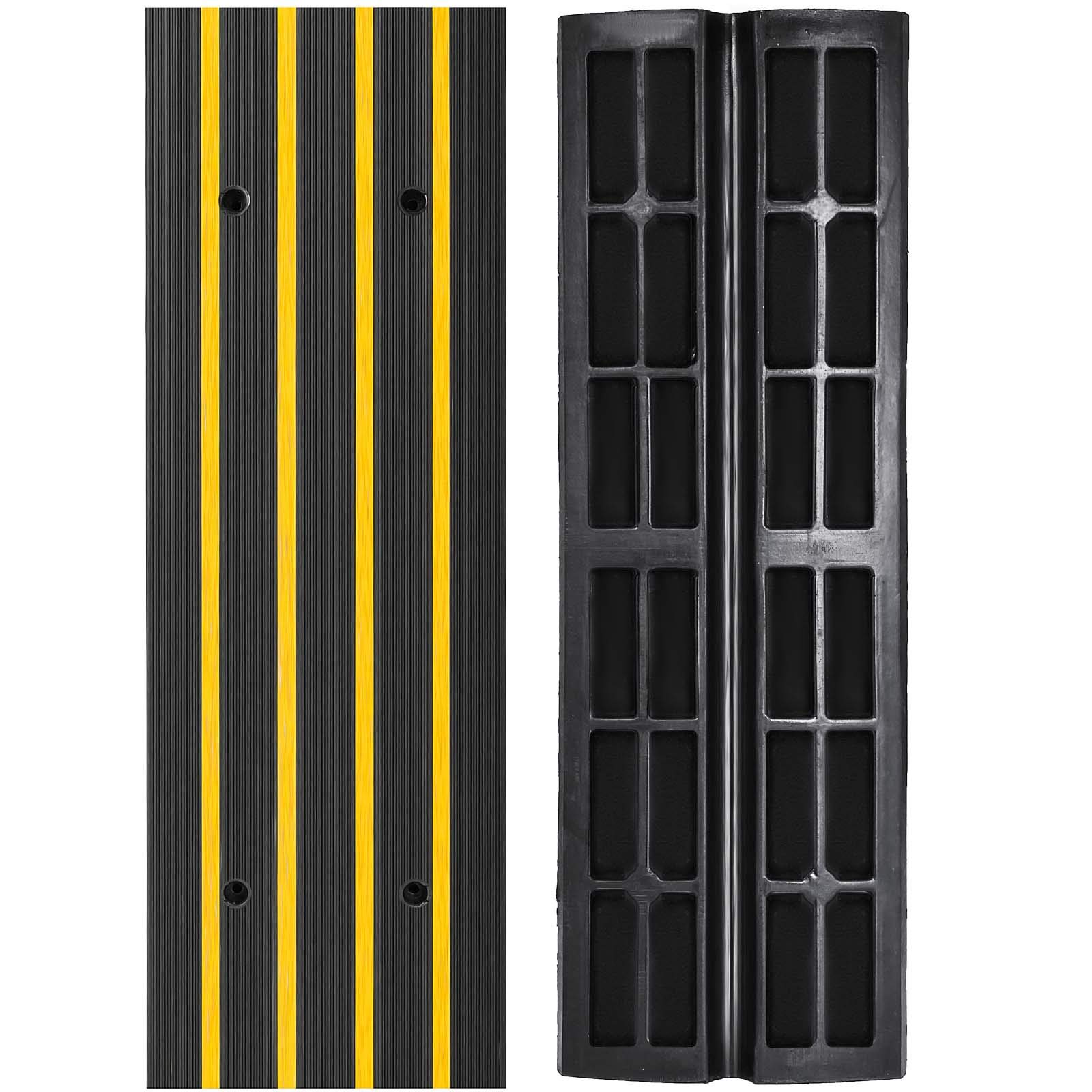 Buy Happybuy 3 Pack Driveway Rubber Curb Ramps Kit Heavy Duty Car ...