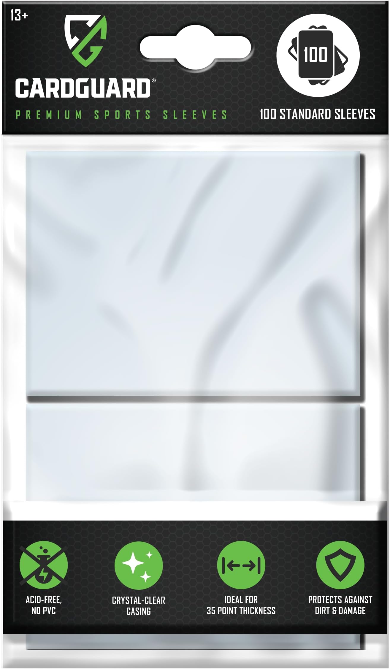 Amazon.com: CardGuard Premium Strategy Sleeves 100 Ct, Premium Clear ...