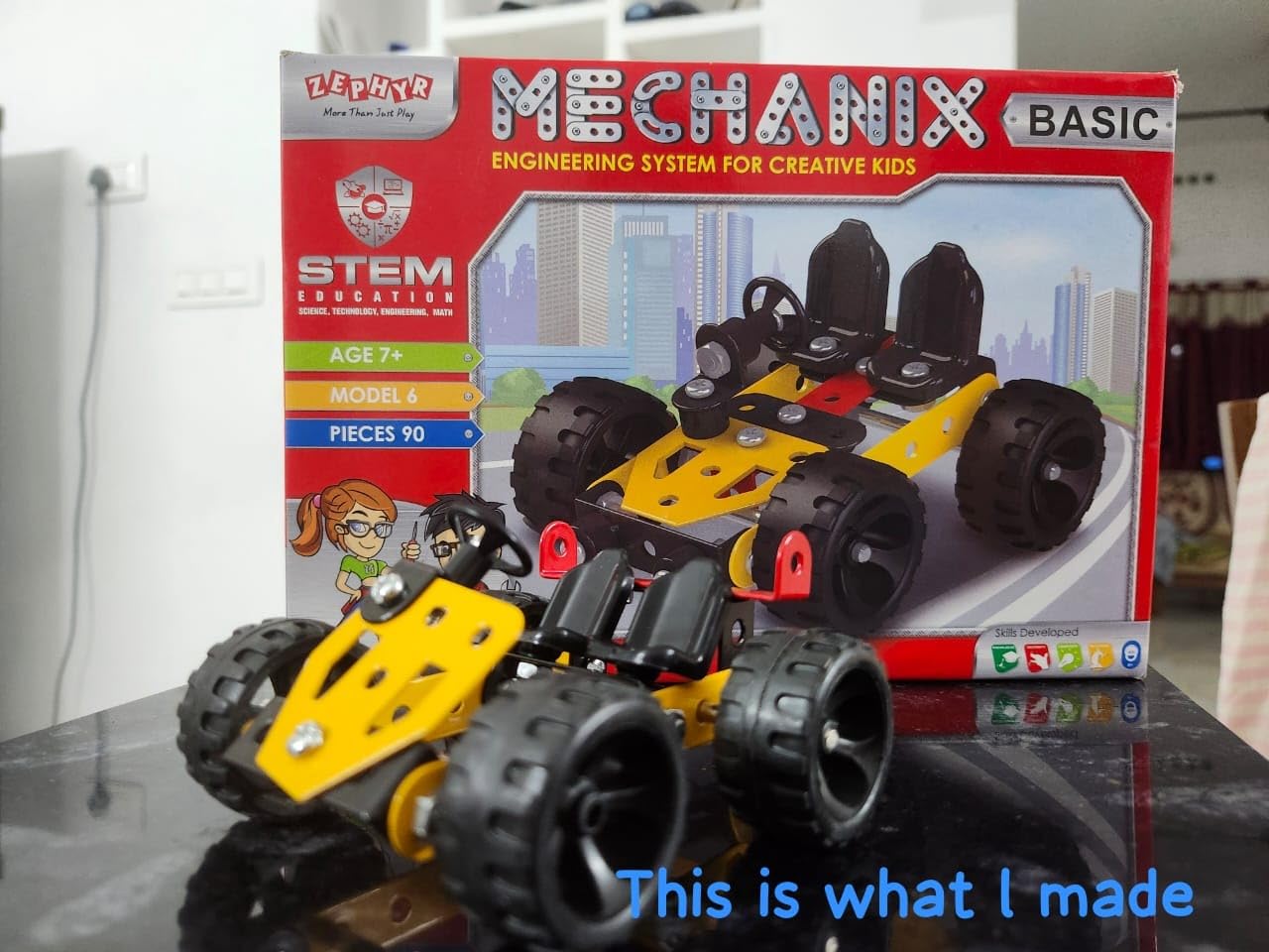 Mechanix Basic 90 Metal Pieces STEM/STEAM Educational Building Set