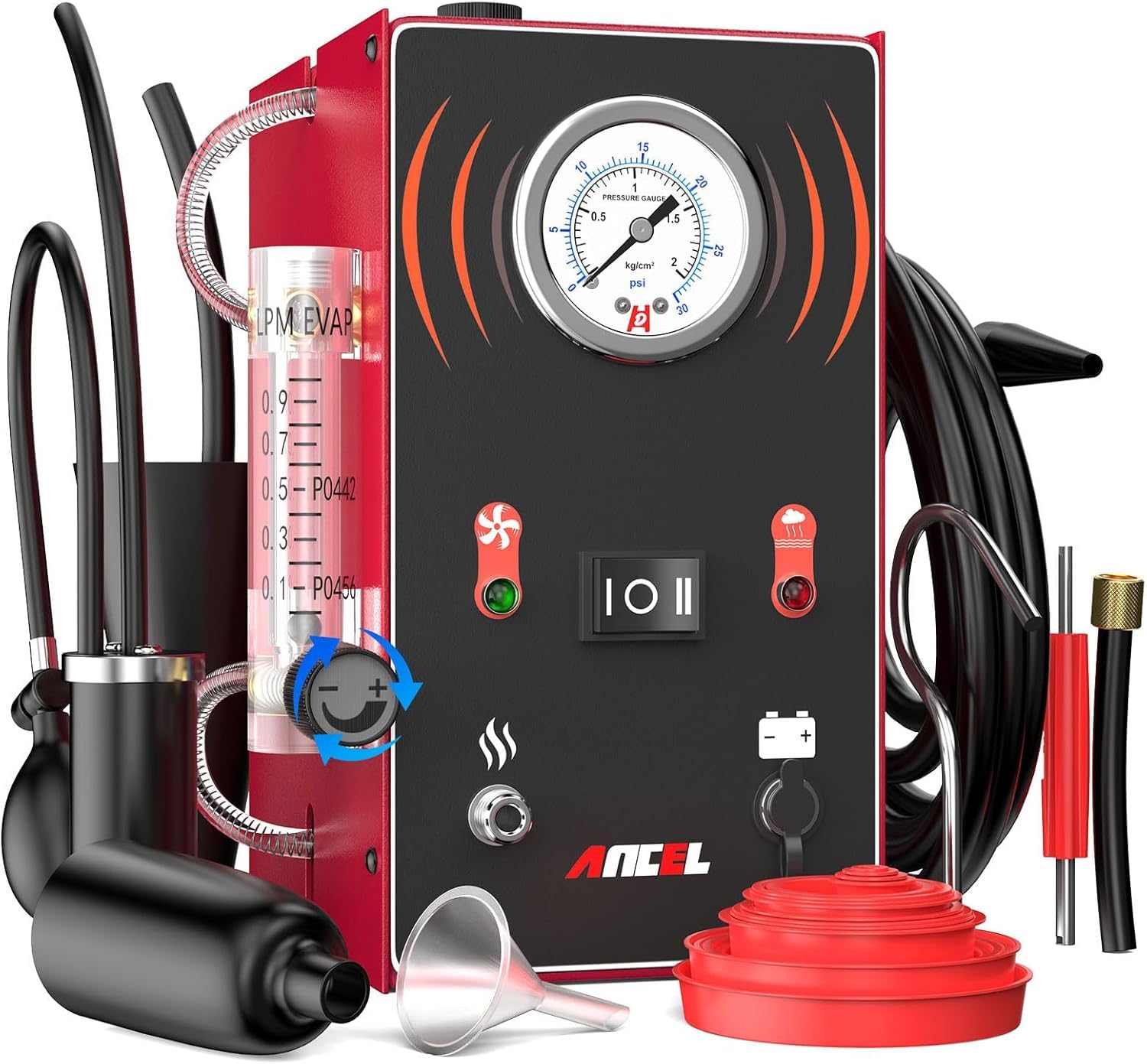 ANCEL S300 Smoke Machine Automotive Built in Air Pump, EVAP Smoke ...