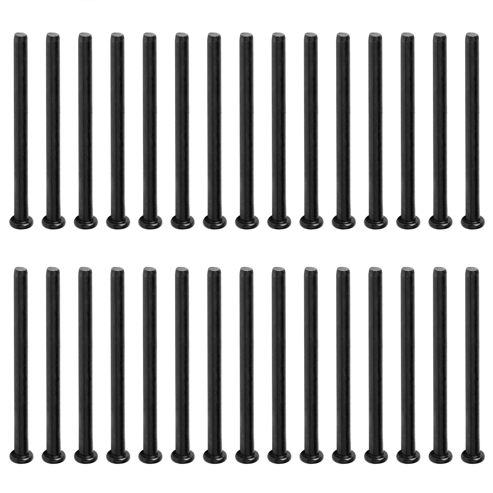 30 Pack Hinge Pins for Doors, 3-1/2 inch Black Replacement Hinges Pin ...
