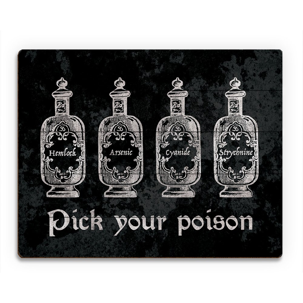 Arsenic Poison Bottle In Hand