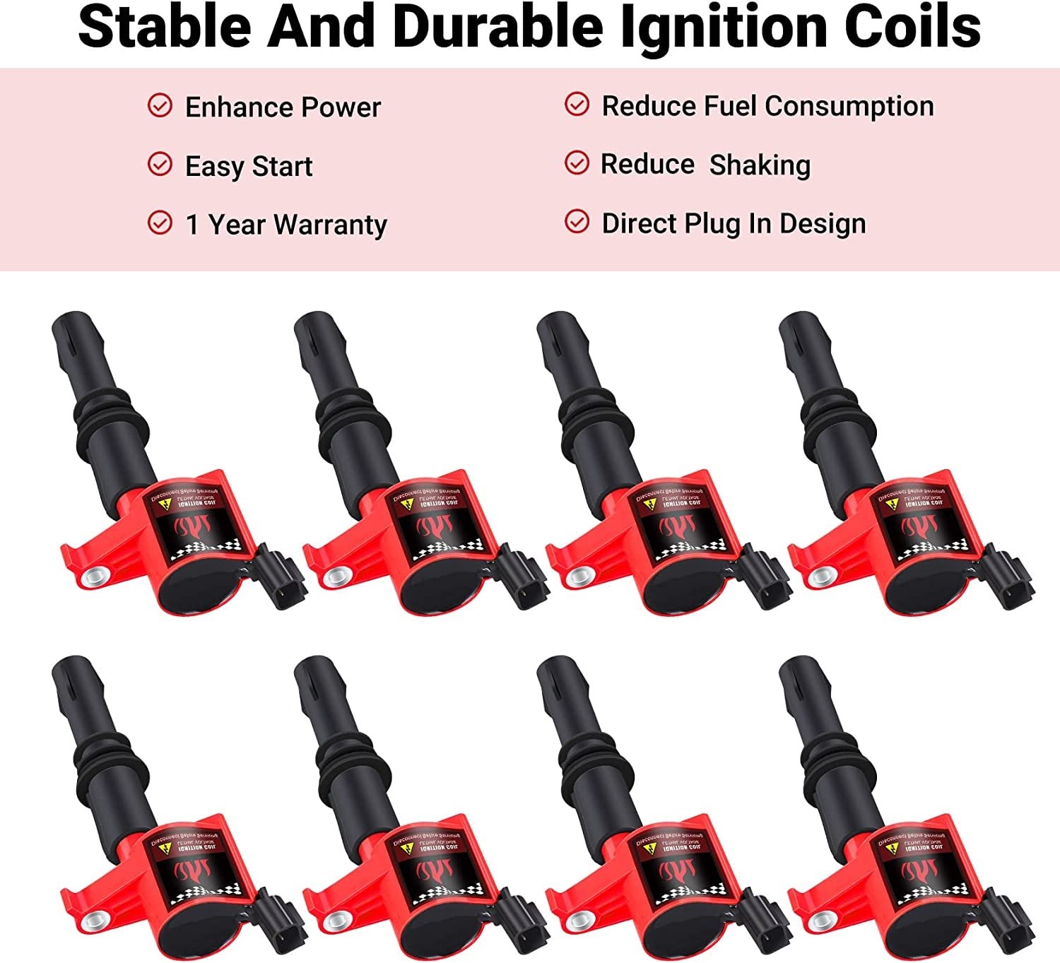 CarBole DG511 Ignition Coils Compatible with 1999-2008 Ford F250 F350 ...
