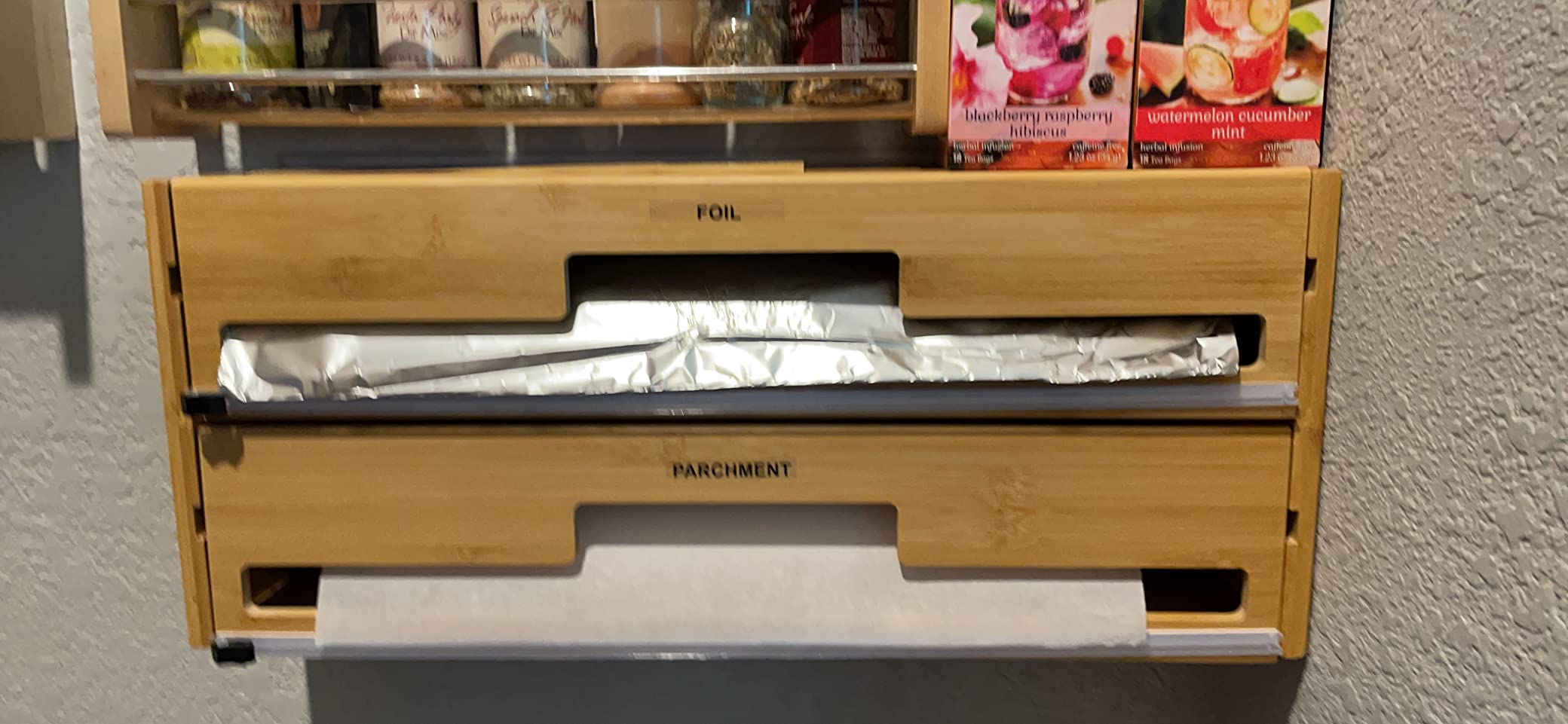 Amazon.com: TidyCulture 18 Inch Large Foil Wrap Dispenser with Cutter ...