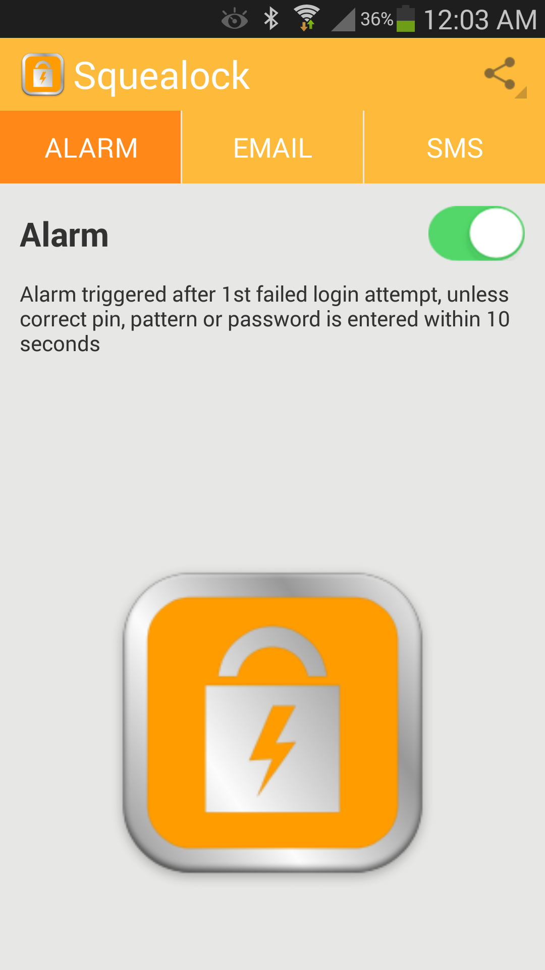 Squealock! Anti-theft & Alarm - App on Amazon Appstore
