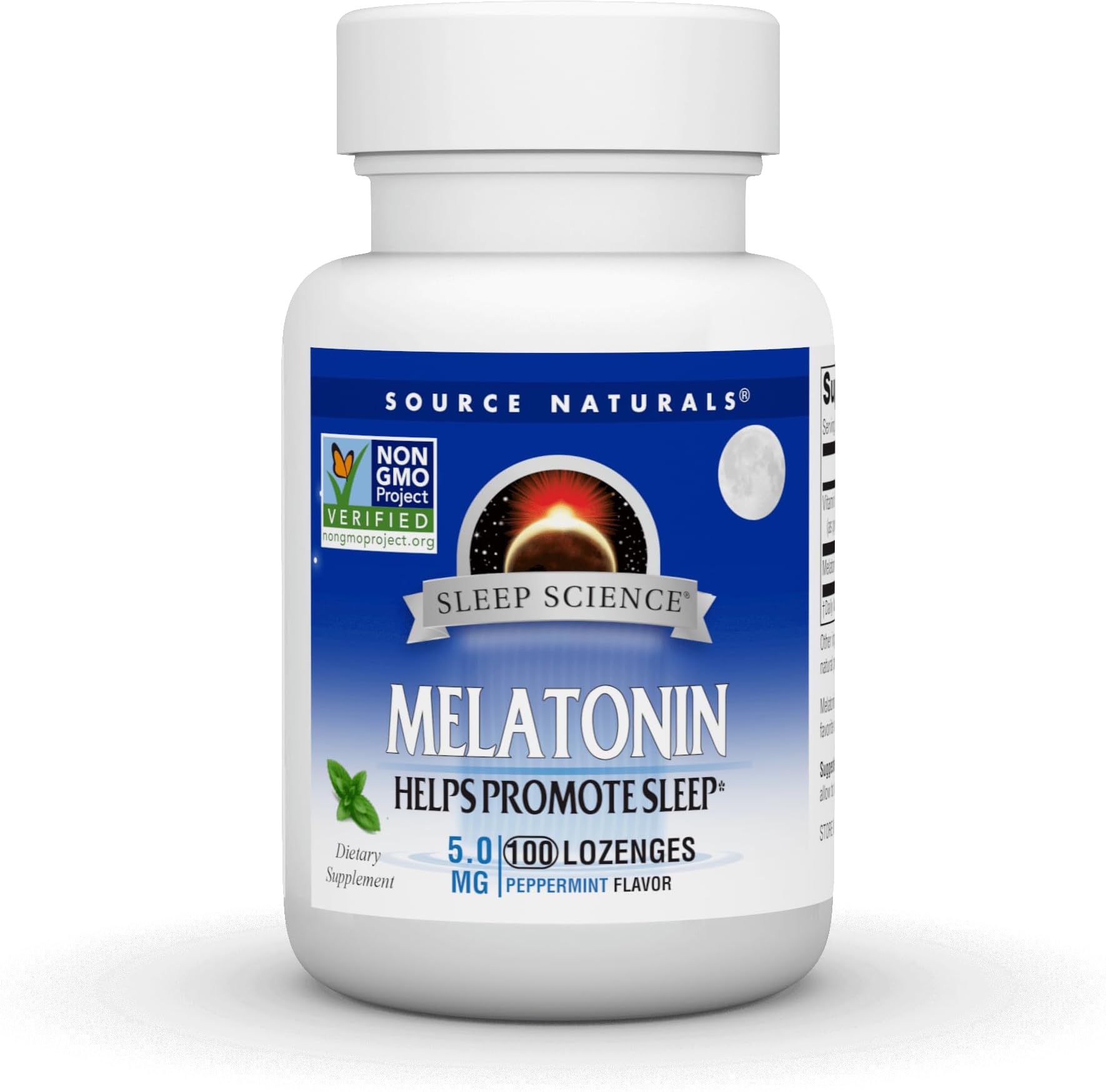 Amazon.com: Source Naturals Melatonin 5 mg - 100 Peppermint Flavored ...