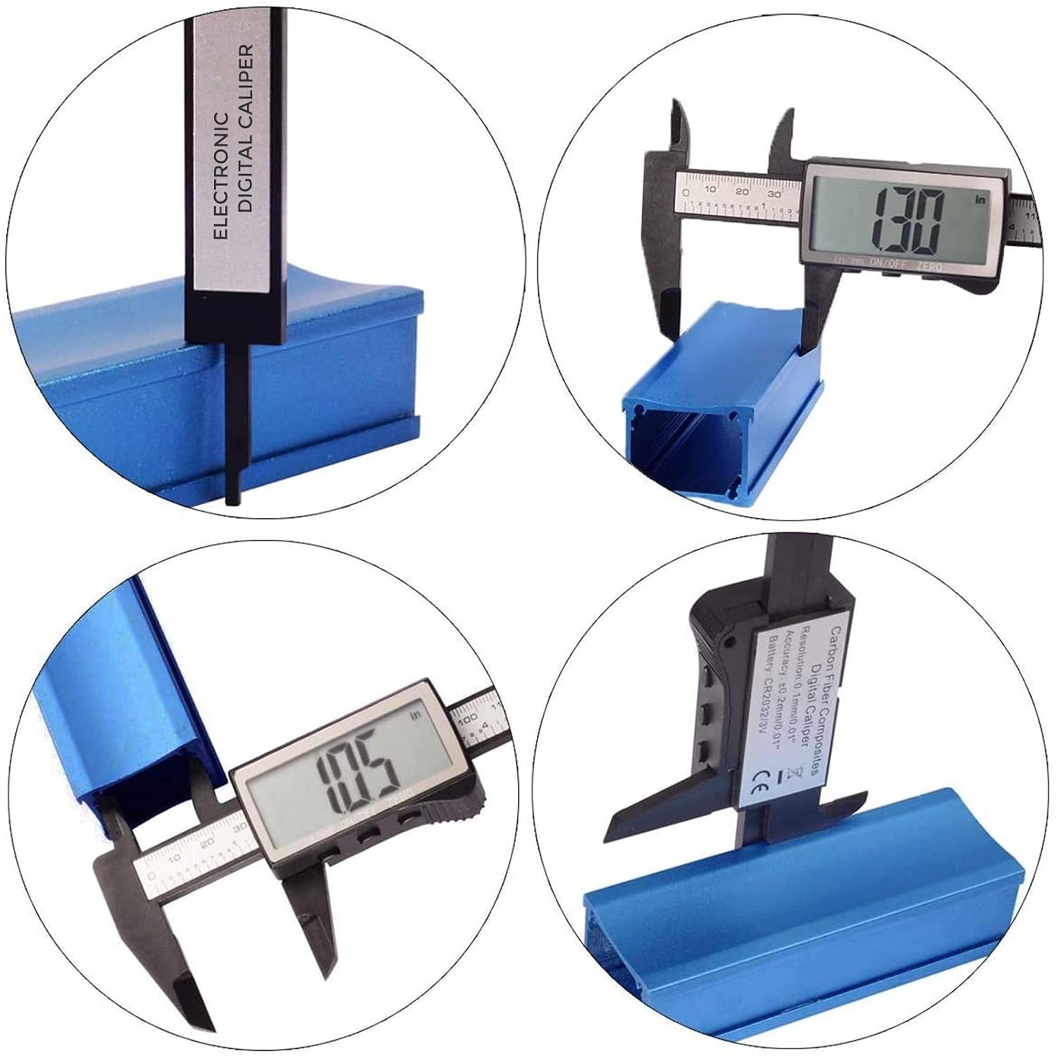 Digital Caliper, RISEMART 6 Inch/150 mm Vernier Caliper with Extra ...