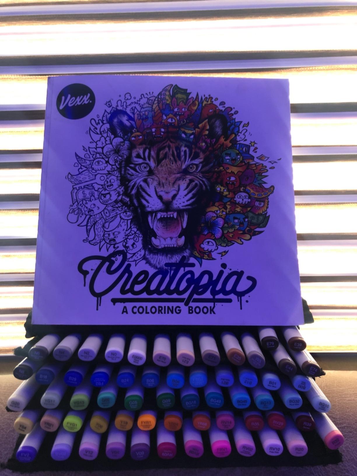 Creatopia: A Coloring Book : Vexx: Amazon.in: Books