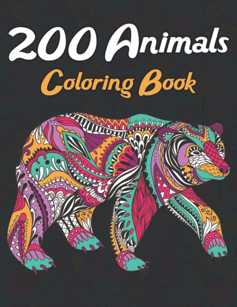 Amazon.com: 200 Animals Coloring Book: Adult Coloring Book Stress ...