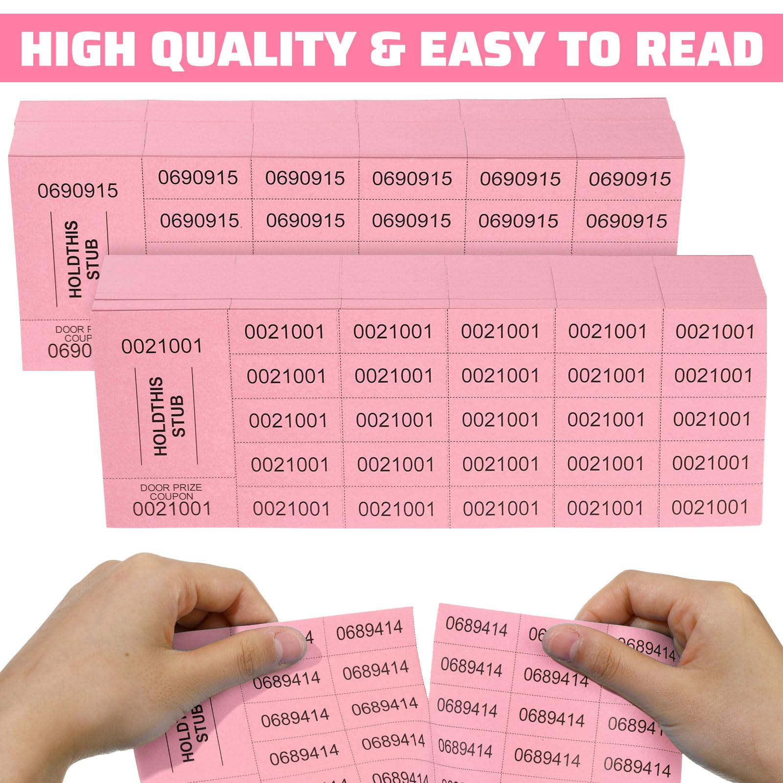 Snapklik.com : Kosiz 2000 Sheets Raffle Ticket 25 Bid Chinese Auction ...