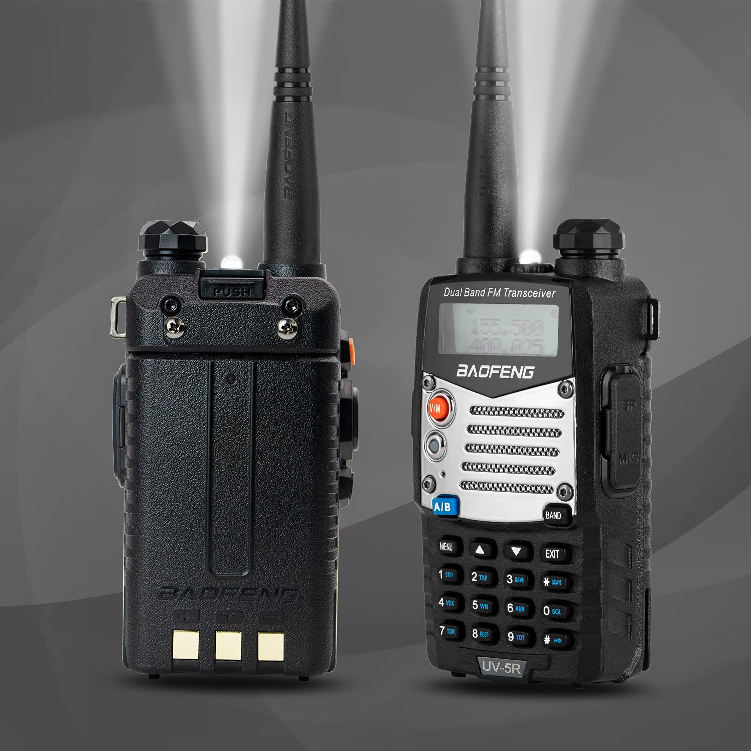 BAOFENG UV-5R 8W Ham Radio Handheld Dual Band 2-Way Radio with an Extra ...