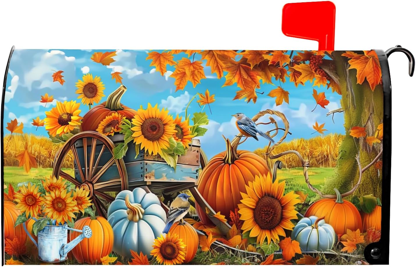 Amazon.com: Fall Thanksgiving Mailbox Covers Magnetic Autumn Pumpkin ...