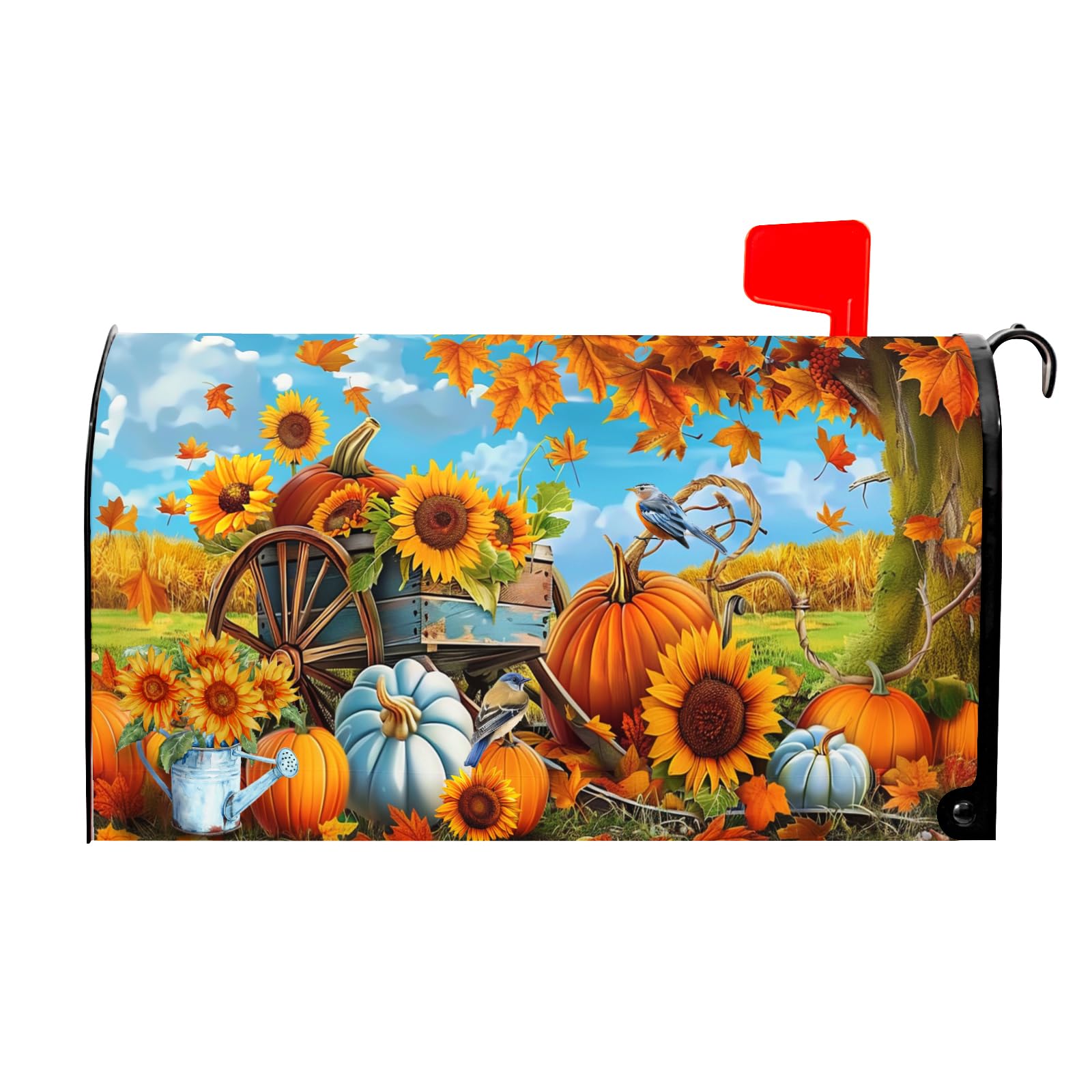 Amazon.com: Fall Thanksgiving Mailbox Covers Magnetic Autumn Pumpkin ...