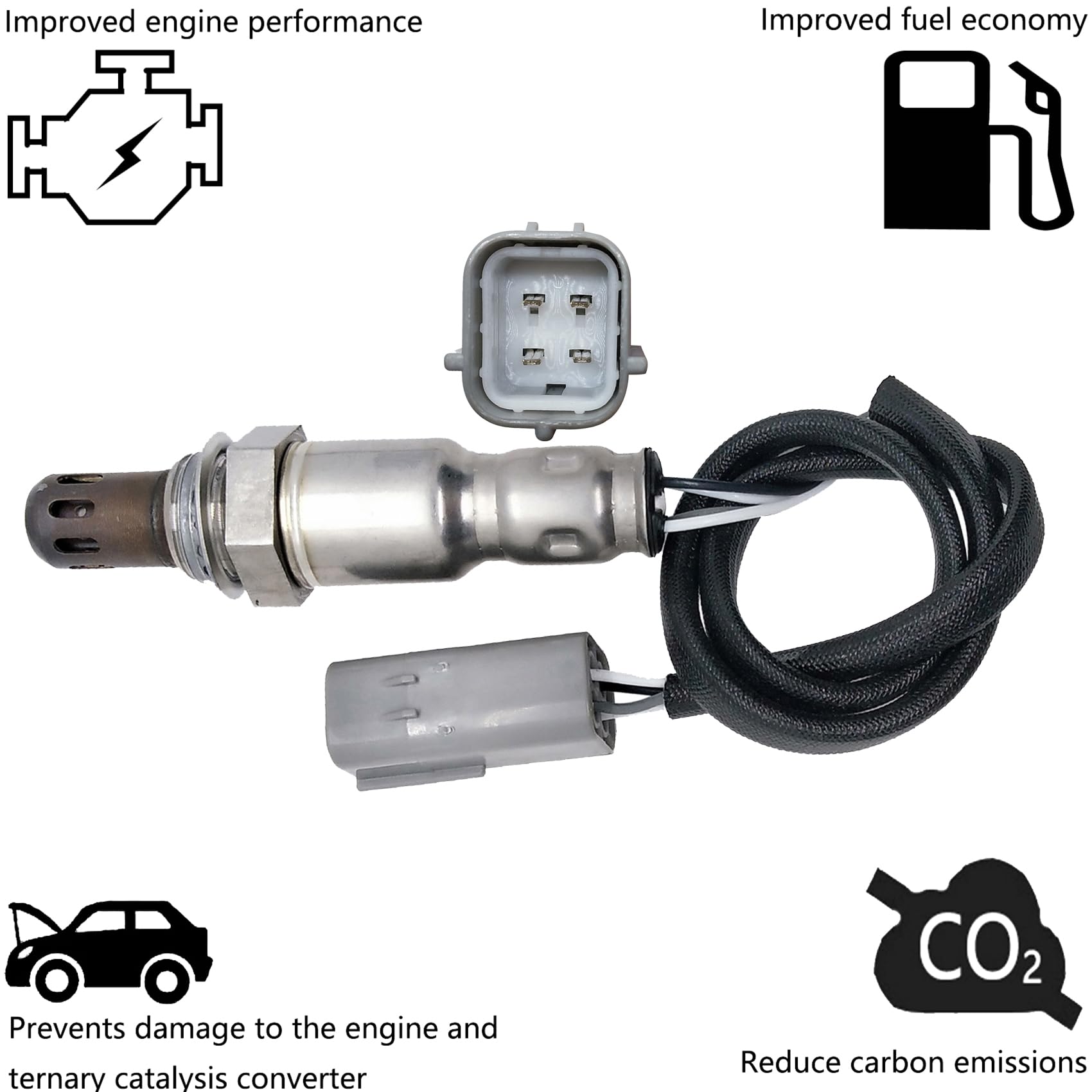 Detector De Metales Garrett 2 PIEZAS Sensor De Oxu00edgeno Upstream ...