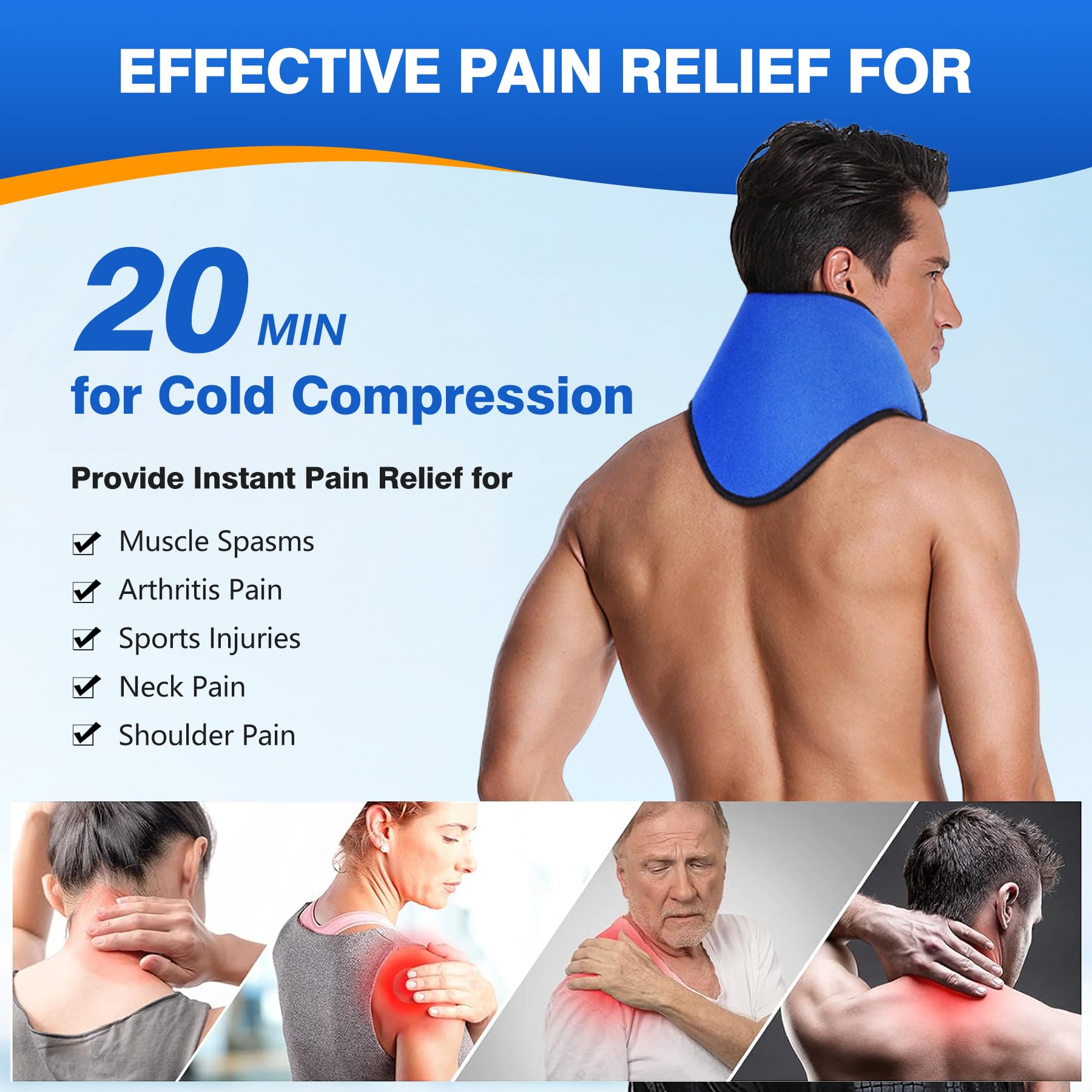 Snapklik.com : Cozyhealth Neck Ice Pack Rotator Cuff Cold Therapy Wraps ...