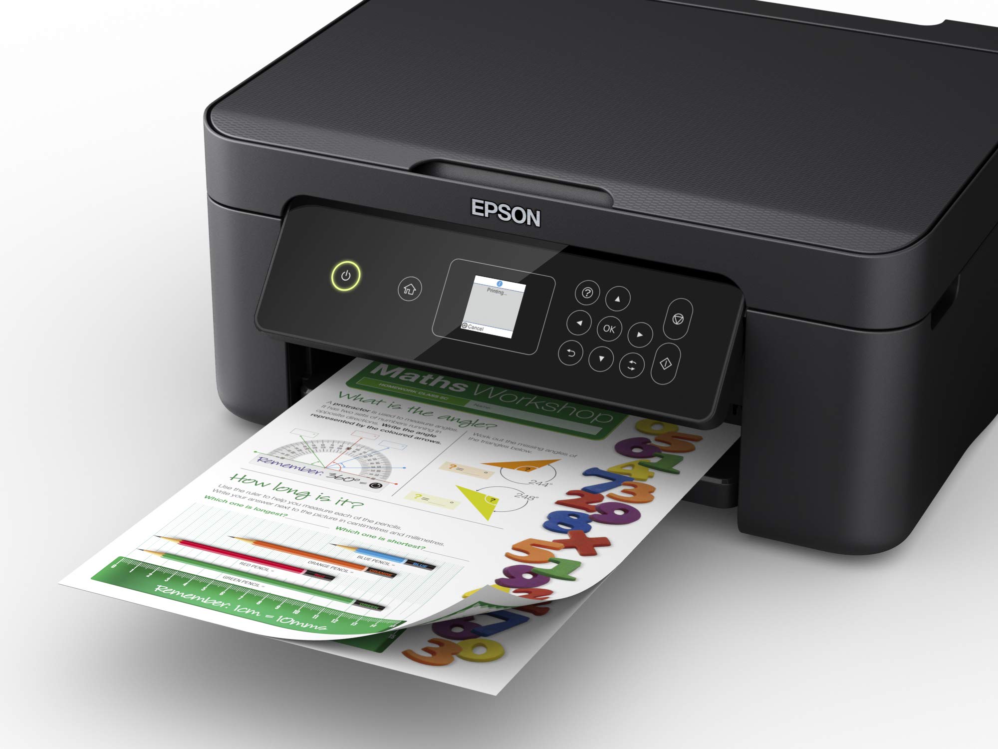 Epson Expression Home XP-3100 Print/Scan/Copy Wi-Fi Printer, Black- Buy ...