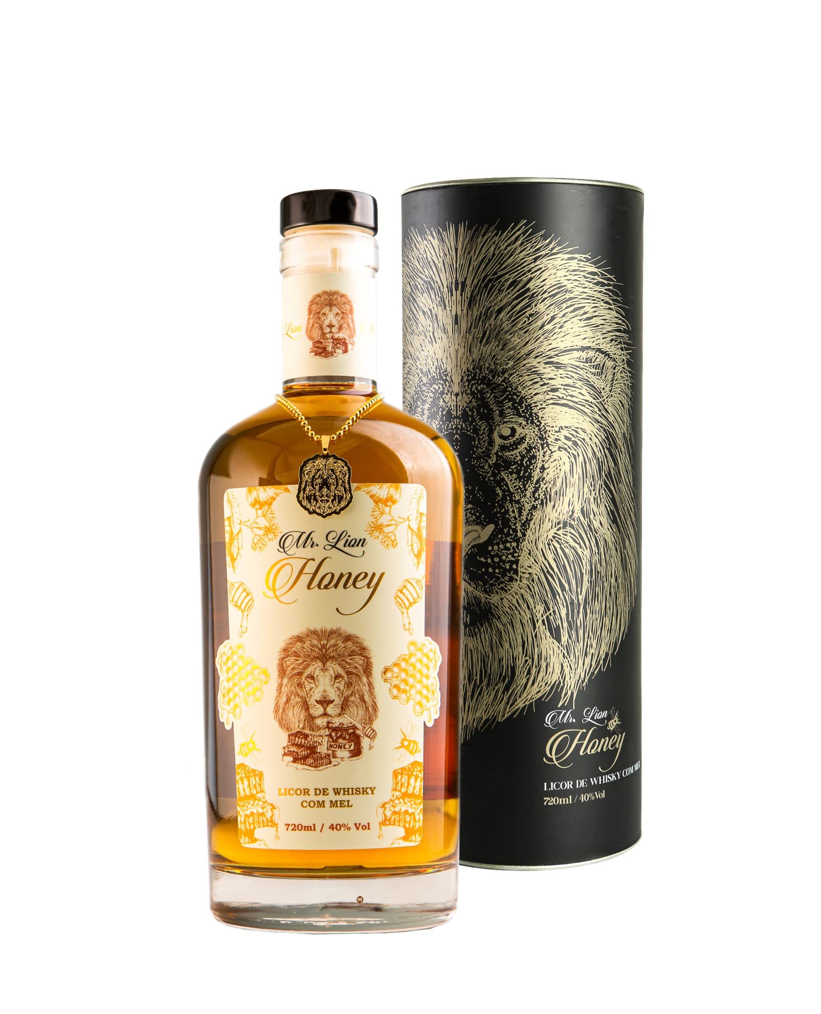 Mr. Lion Honey Md Chefe Licor De Whisky Com Mel 720 Ml Lamas | Amazon.com.br