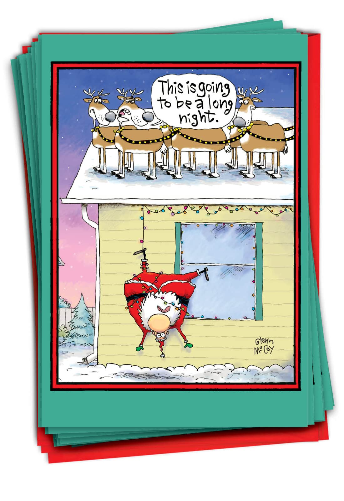 Amazon.com: NobleWorks - 36 Humor Christmas Greeting Cards Bulk Box Set ...
